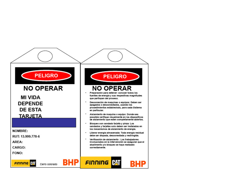 Formato Tarjeta De Bloqueo Pdf