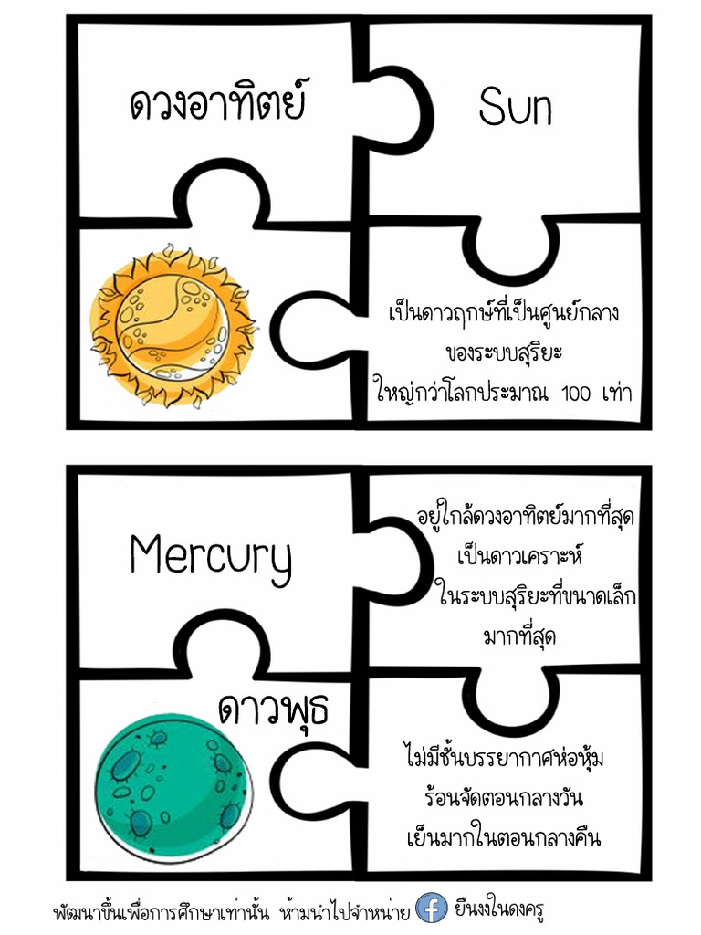 Solar System Puzzle | PDF