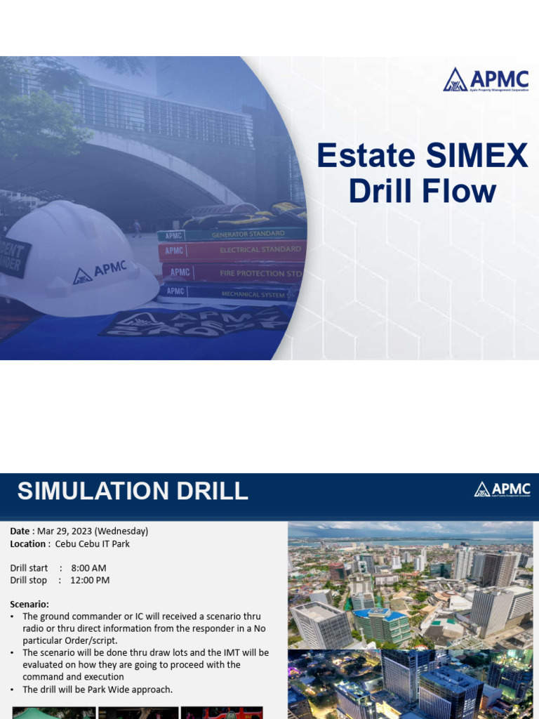 SIMEX Flow.1 | PDF | Safety | Disasters