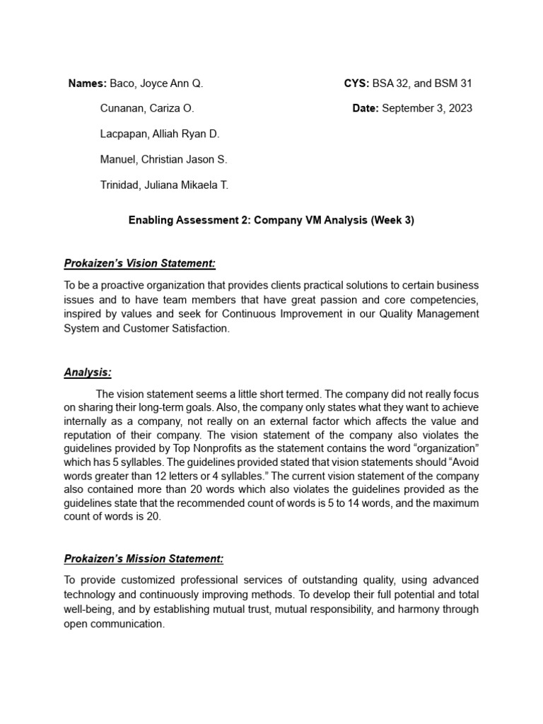 Ea 2 VM Analysis | PDF | Business Economics | Human Communication