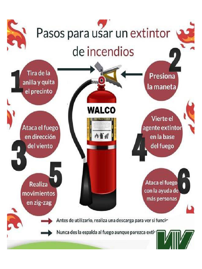 Pasos para Usar Un Extintor de Incendio | PDF
