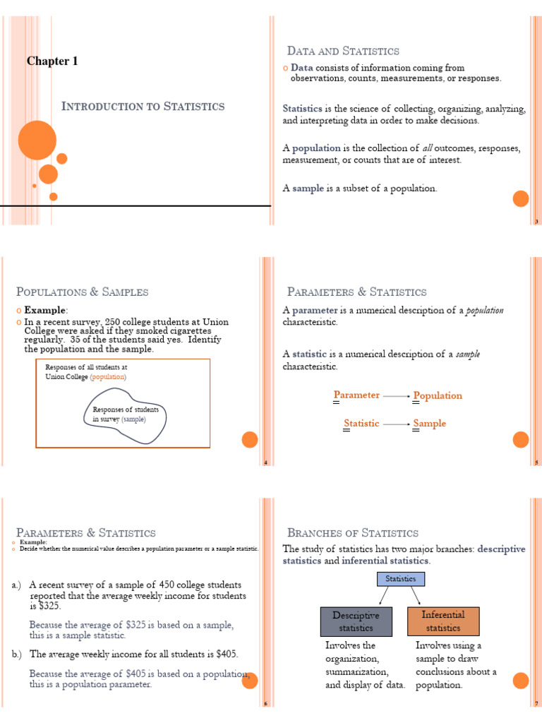Chapter 1 An Overview of Statistics | PDF | Level Of Measurement ...