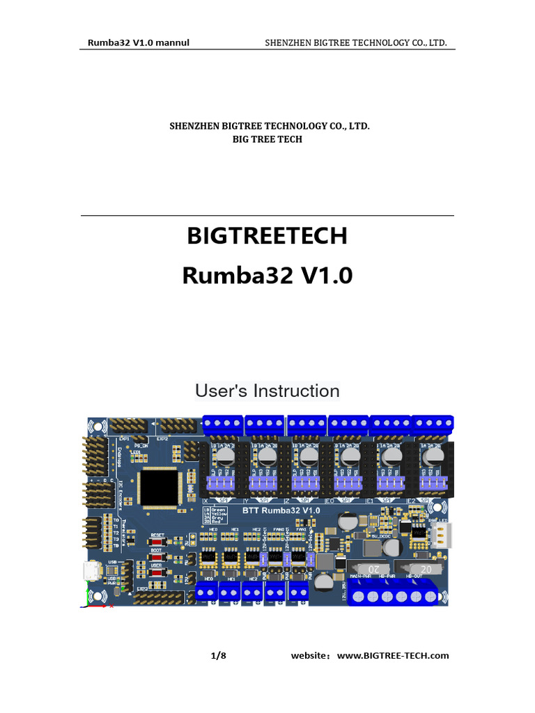 BTT Rumba32 V1.0User Manual | PDF | Device Driver | Usb