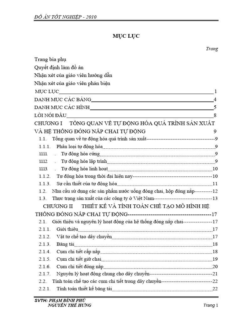 (123doc) Thiet Ke Va Che Tao Mo Hinh Dong Nap Chai Tu Dong Đã Chuyển Đổi | PDF