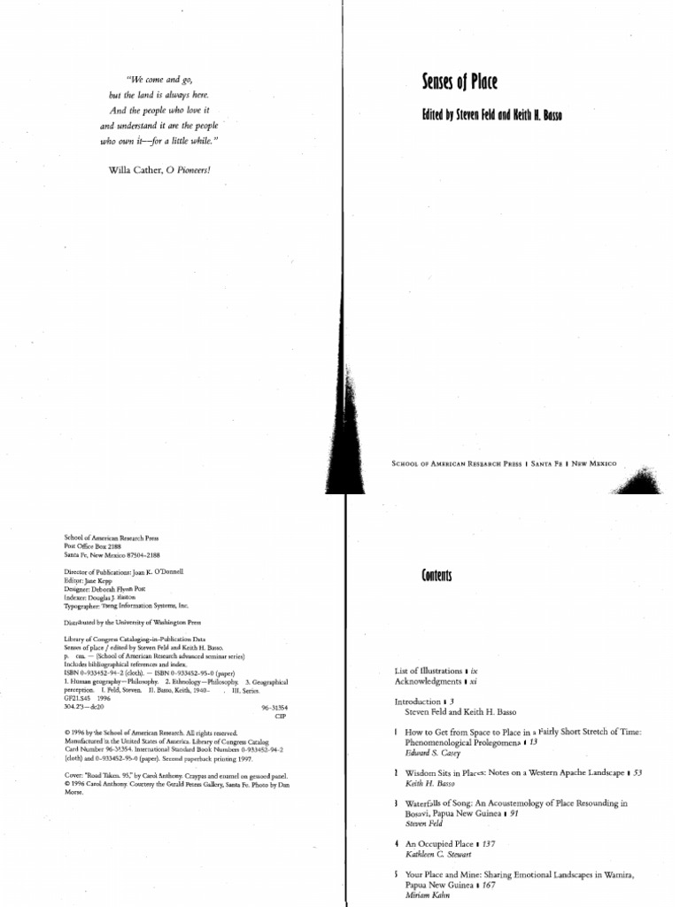 Basso Wisdom+Sits+in+Places9 | PDF | Thought | Experience