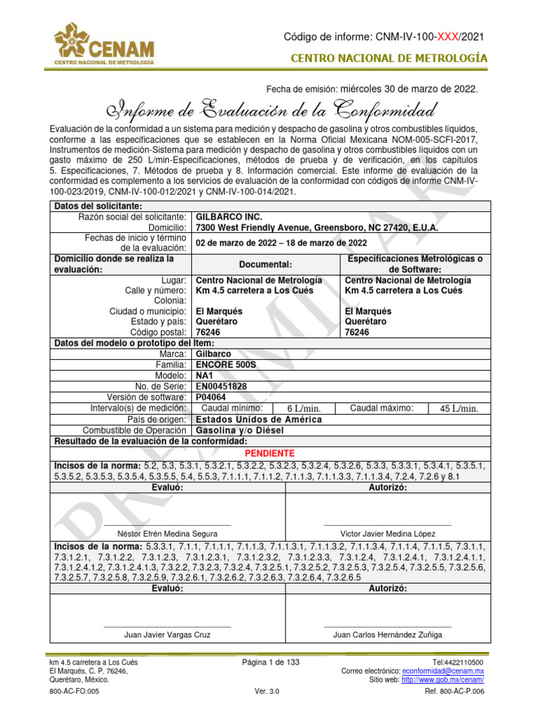 Cnm-IV-100-Xxx-2022 Na1 Rev5 Sae (Por Revisar) | PDF | Electrónica | Hardware de la computadora