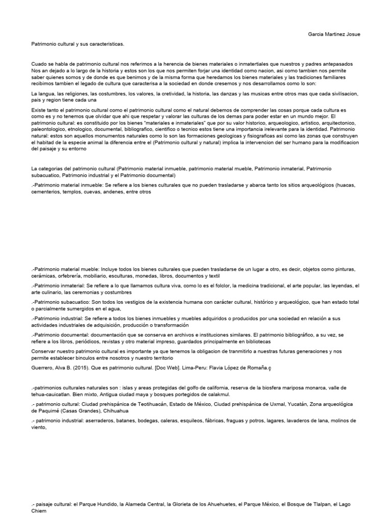 Individual Historia Patrimonio Cultural | Descargar gratis PDF | Bienes (Ley) | Patrimonio cultural