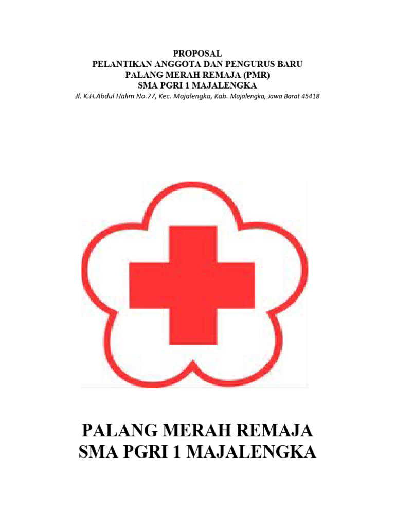 Proposal Pelantikan PMR 2023 | PDF