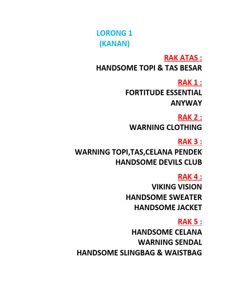 Lorong Gudang | PDF | Footwear | Foot