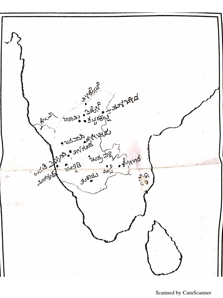 Ancient Karnataka Map | PDF