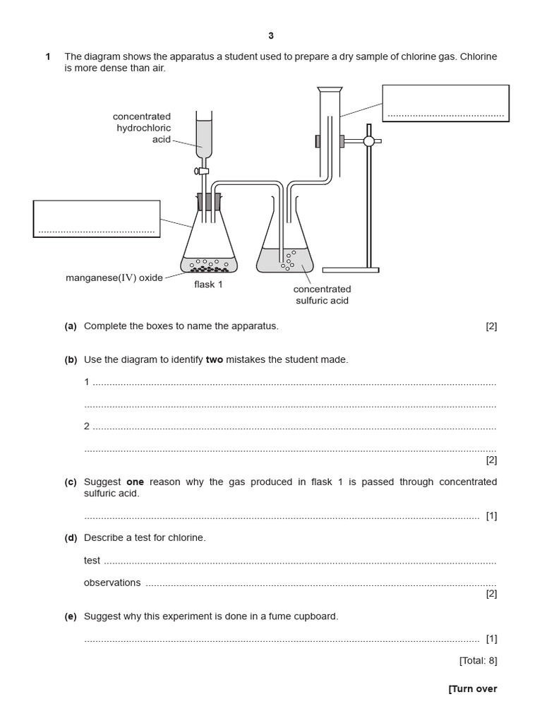 Model Chem 1 | PDF | Acid | Precipitation (Chemistry)