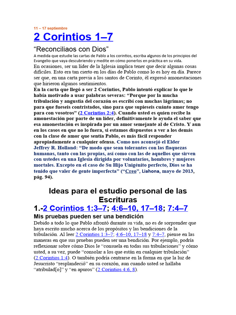 Ven Sigueme Familiar | PDF | Primera epístola a los corintios | Pablo el apóstol