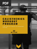 8-Week Calisthenics Workout Program | PDF | Sports Science | Management Of Obesity