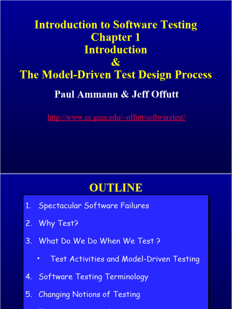 Ch1 Introduction Pdf Software Testing Computer Programming