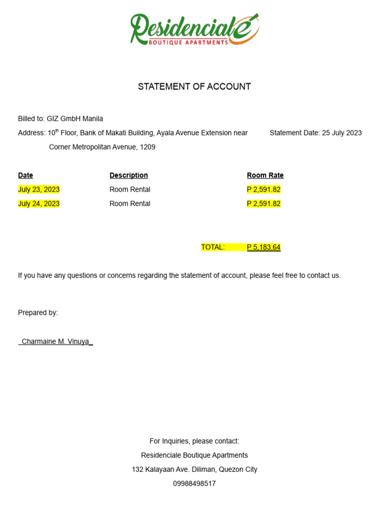 Hotel Soa Example | PDF | Law