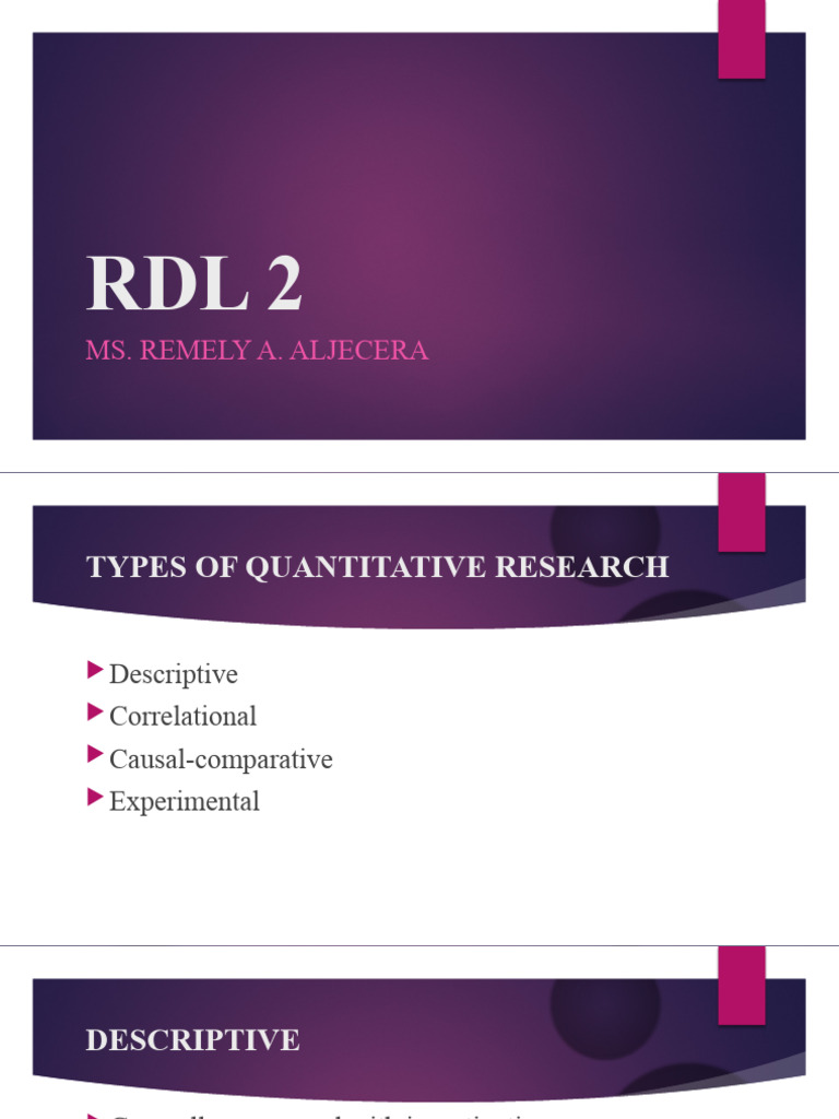 Types of Quantitative Research | PDF | Quantitative Research | Causality Types of Quantitative Research | PDF | Quantitative Research | Causality