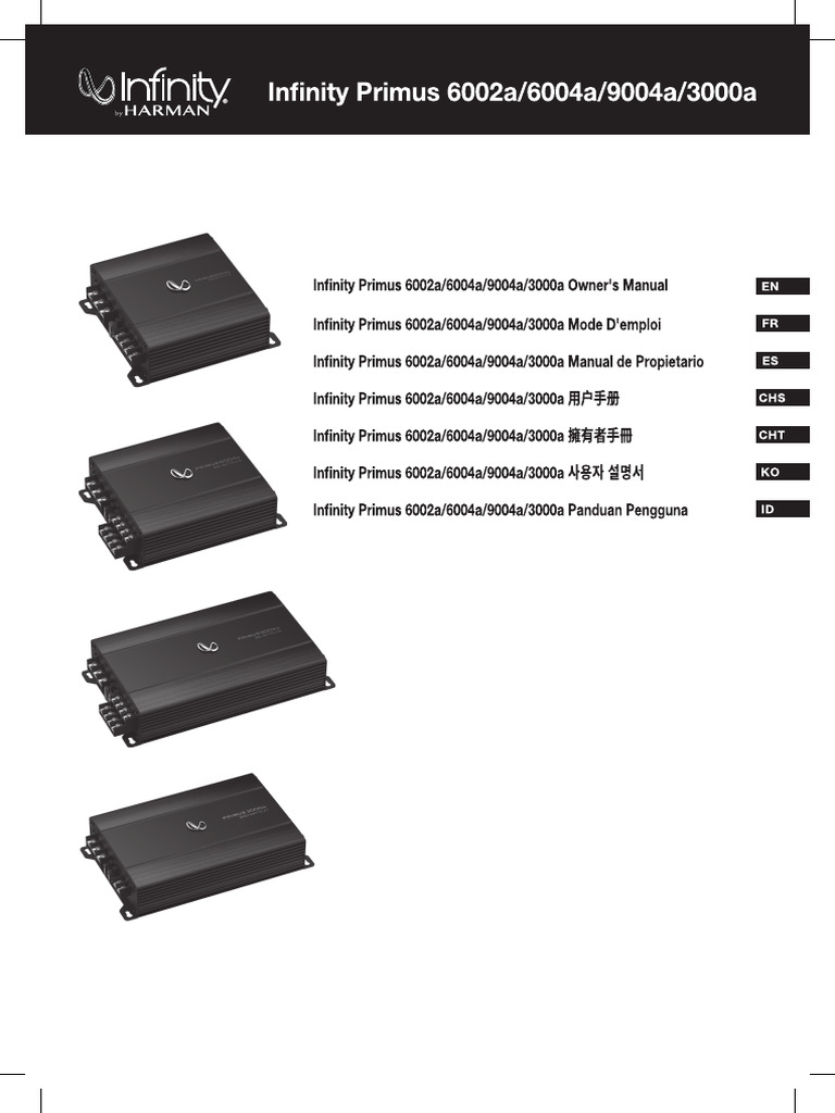 Infinity Primus Amplifiers OM C V6 HD | PDF