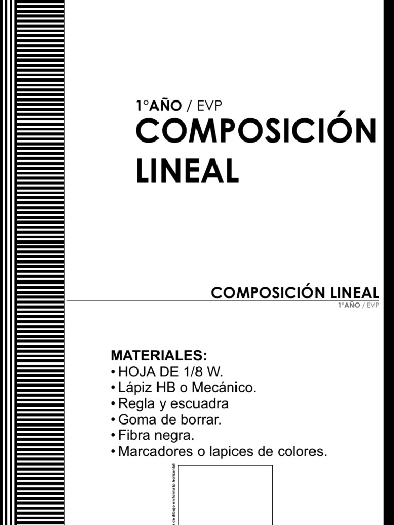 Composición Lineal para Secundaria | PDF