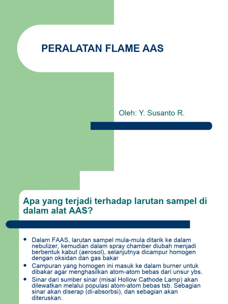 Peralatan Flame Aas | PDF