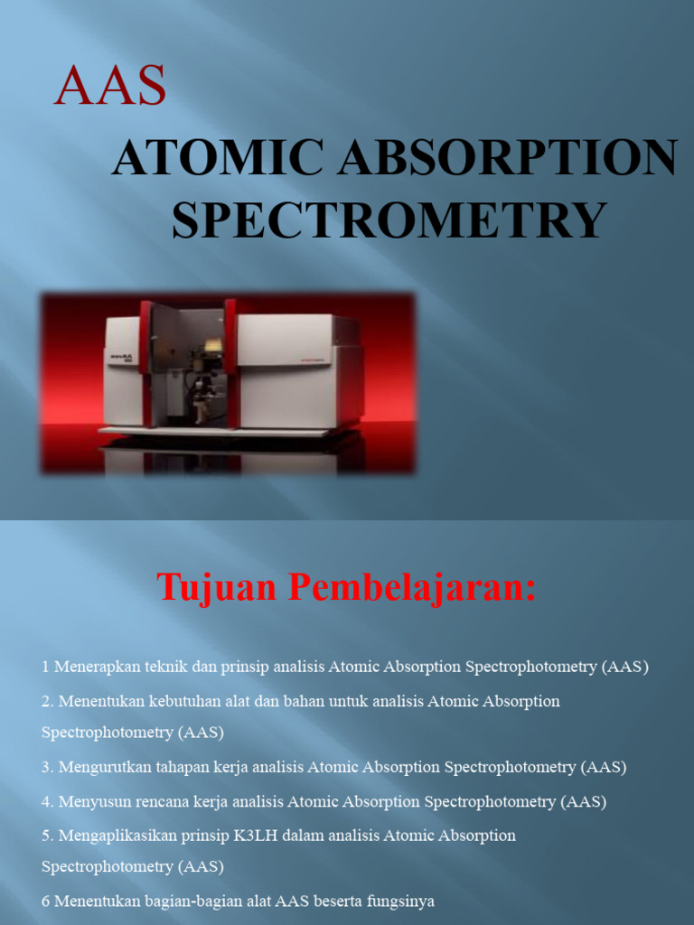 METODE PENGUJIAN Fe (BESI) DALAM AIR SECARA SPEKTROFOTOMETRI SERAPAN ATOM (SSA) | PDF | Sains ...