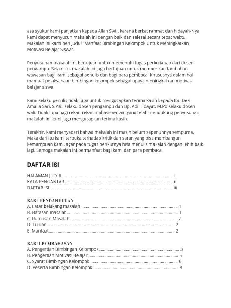 CoNTOH MAKALAH | PDF