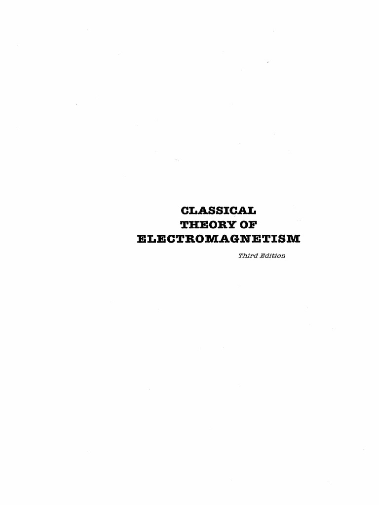 Baldassare Di Bartolo - Classical Theory of Electromagnetism - 3rd Edition-WSPC (2018) | PDF