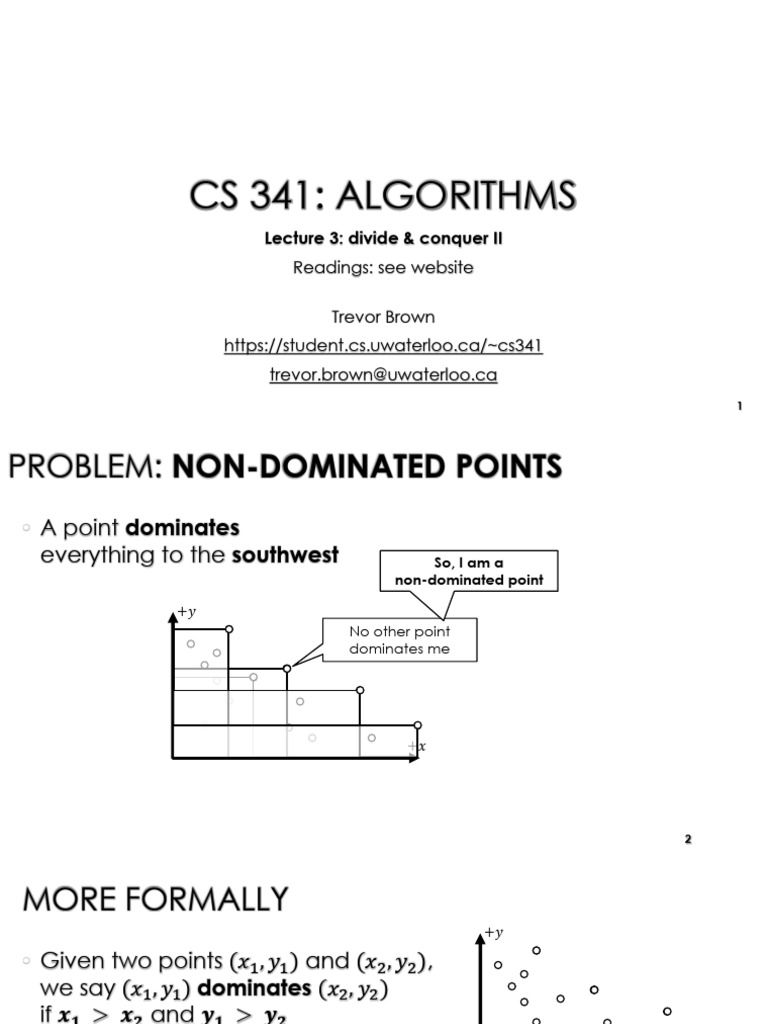 Lec3 dnc2 v1 Light 1up | PDF | Matrix (Mathematics) | Time Complexity