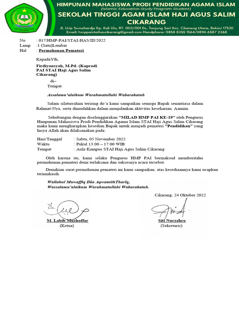 File surat Undangan DEMIS (1) | PDF