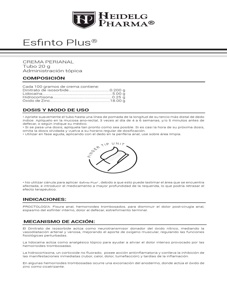 inserto-Esfinto-Plus | PDF | Medicina CLINICA | Especialidades Medicas
