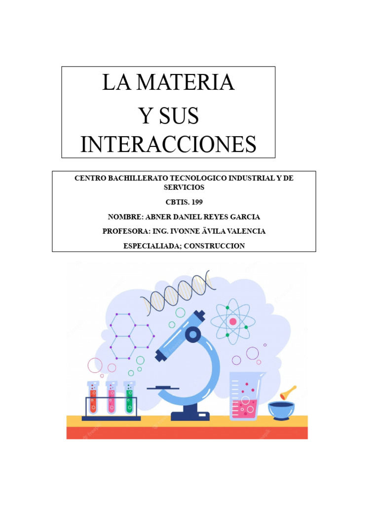 La Materia Y Sus Interacciones | PDF