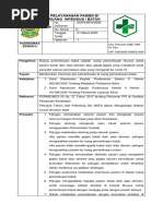 Sop Alur Pasien Infeksius | PDF