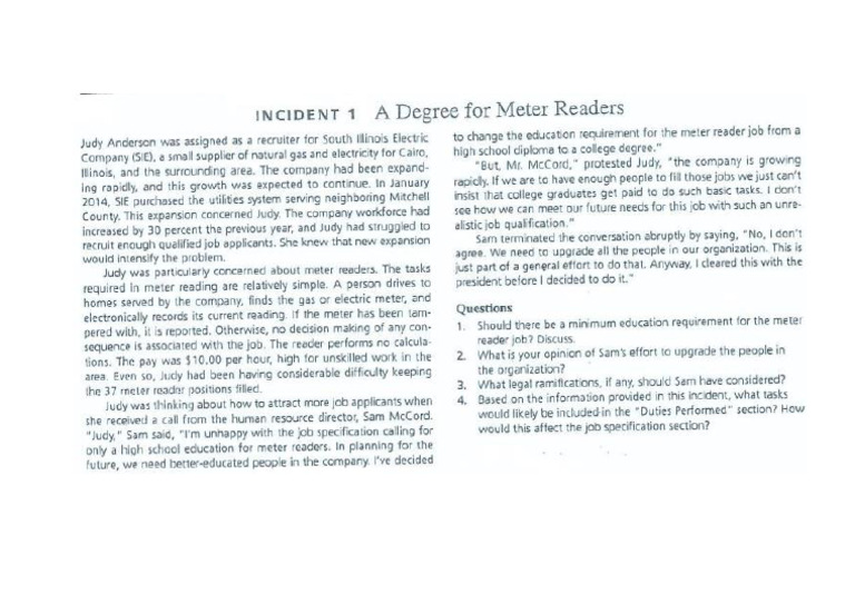 Case A Degree For Meter Reader | PDF