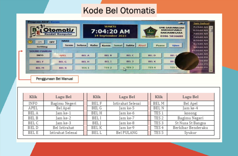 Kode Bel Otomatis | PDF