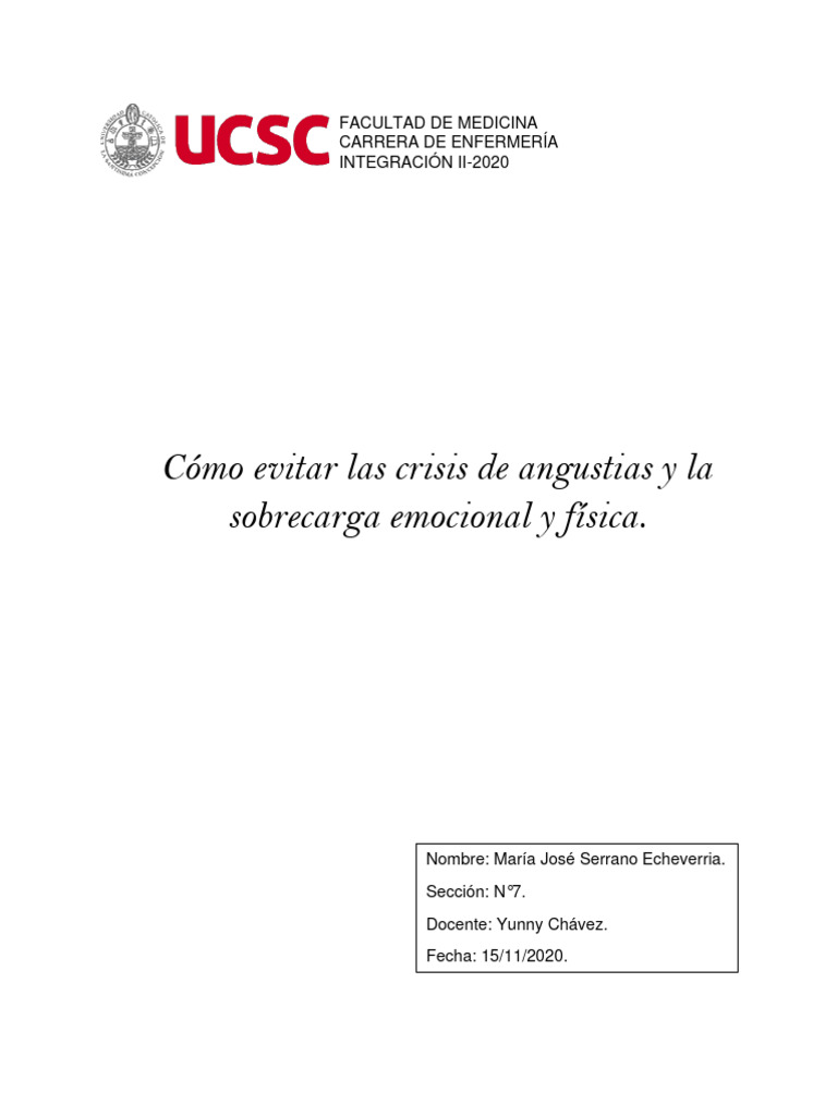 INTEGRACIÓN-MARIA JOSE SERRANO | PDF | Depresión (estado de ánimo ...