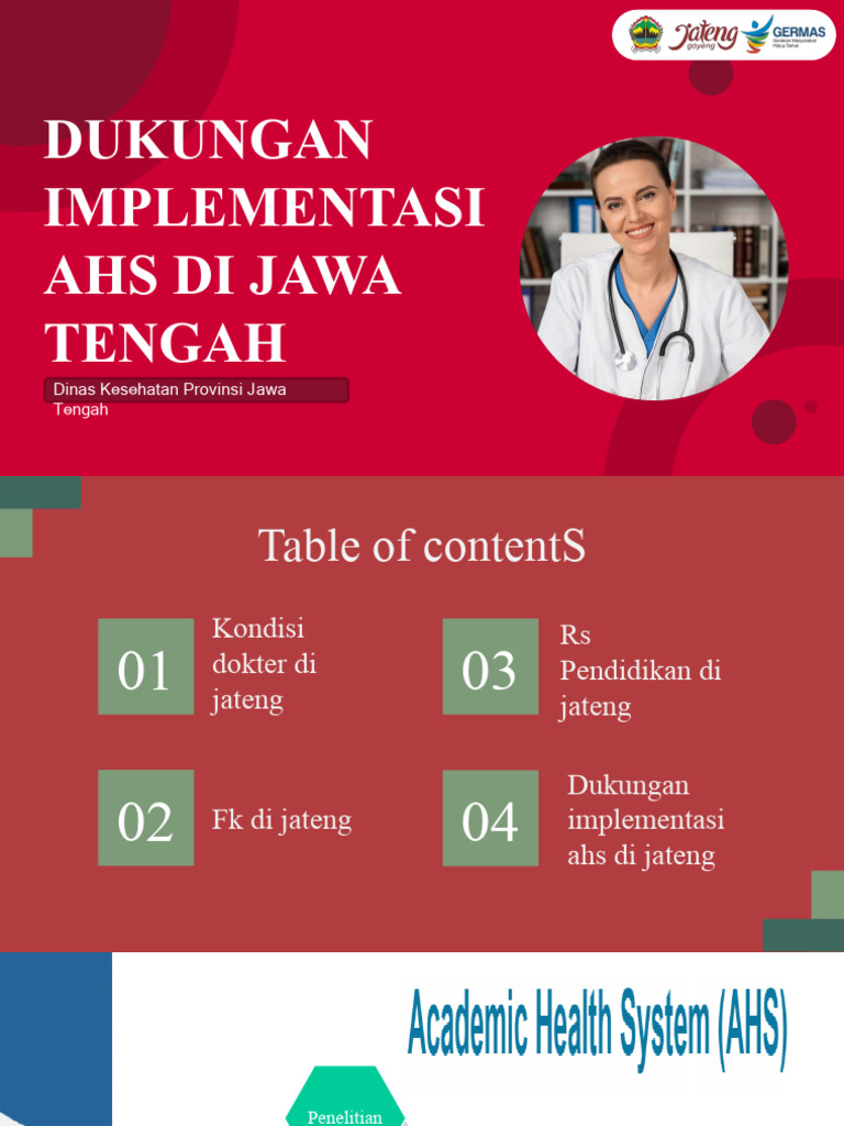 Dukungan Implementasi AHS Jateng | PDF