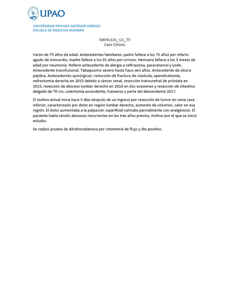 Mehu131 U1 t5 2 Caso | PDF