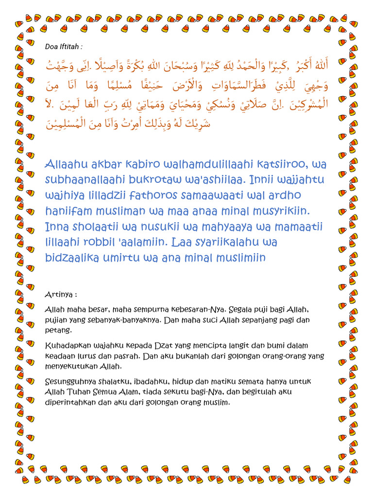 Doa Iftitah | PDF