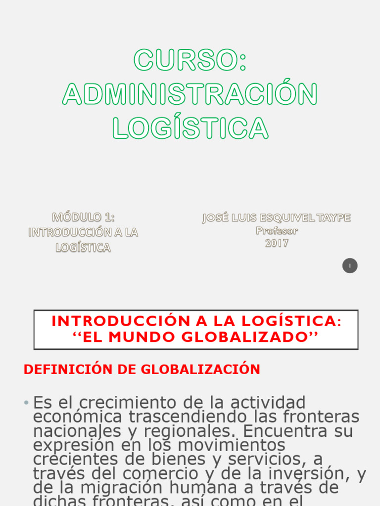 ADMINISTRACION LOGISTICA MODULO 1-2-3-4 44 DP | PDF | Logística | Almacén