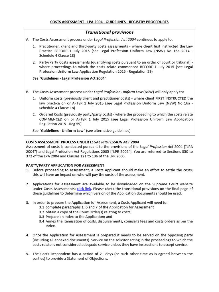 Guidelines - Legal Profession Act 2004 | PDF | Lawyer | Invoice