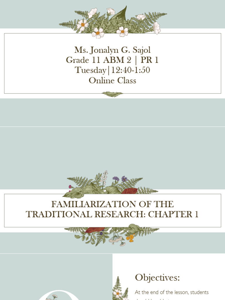 Grade 11 Research Chapter Guide | PDF | Cognitive Science | Cognition