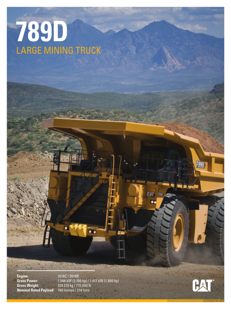 789D Large Mining Truck Brochure | PDF | Truck | Horsepower