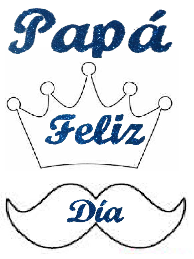 Molde Feliz Dia Padre | PDF