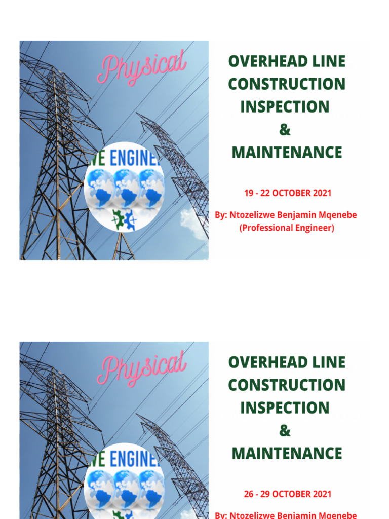Overhead Line Construction, Repair and Maintenance Soft | PDF ...