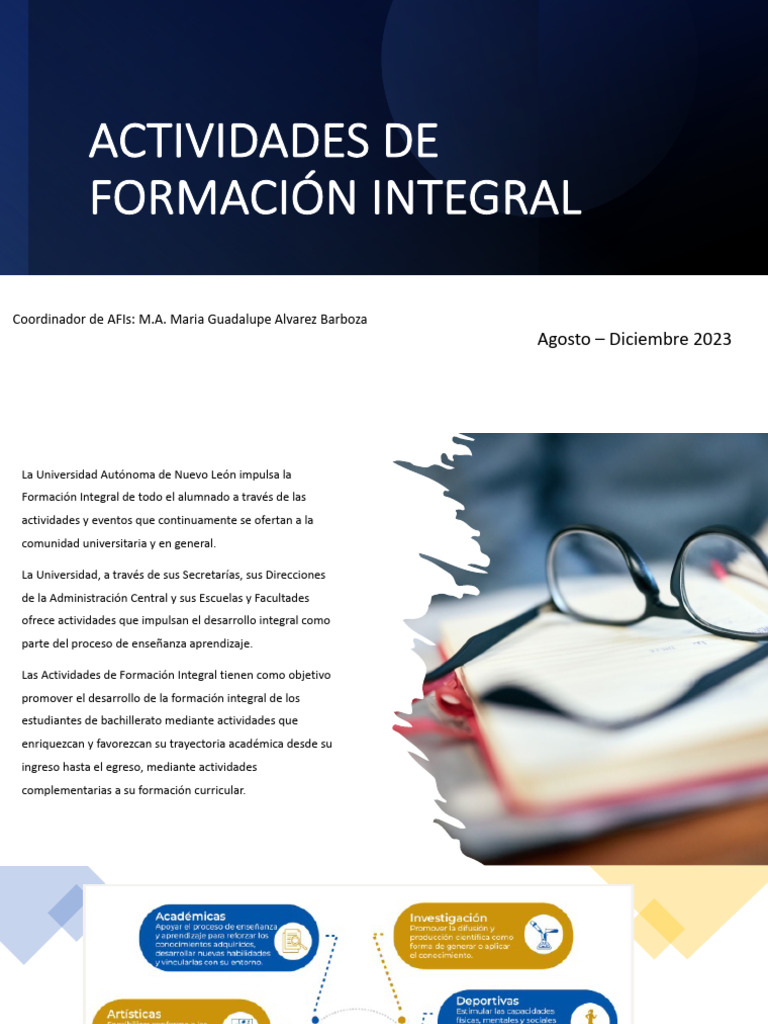 Actividades de Formación Integral UANL | PDF