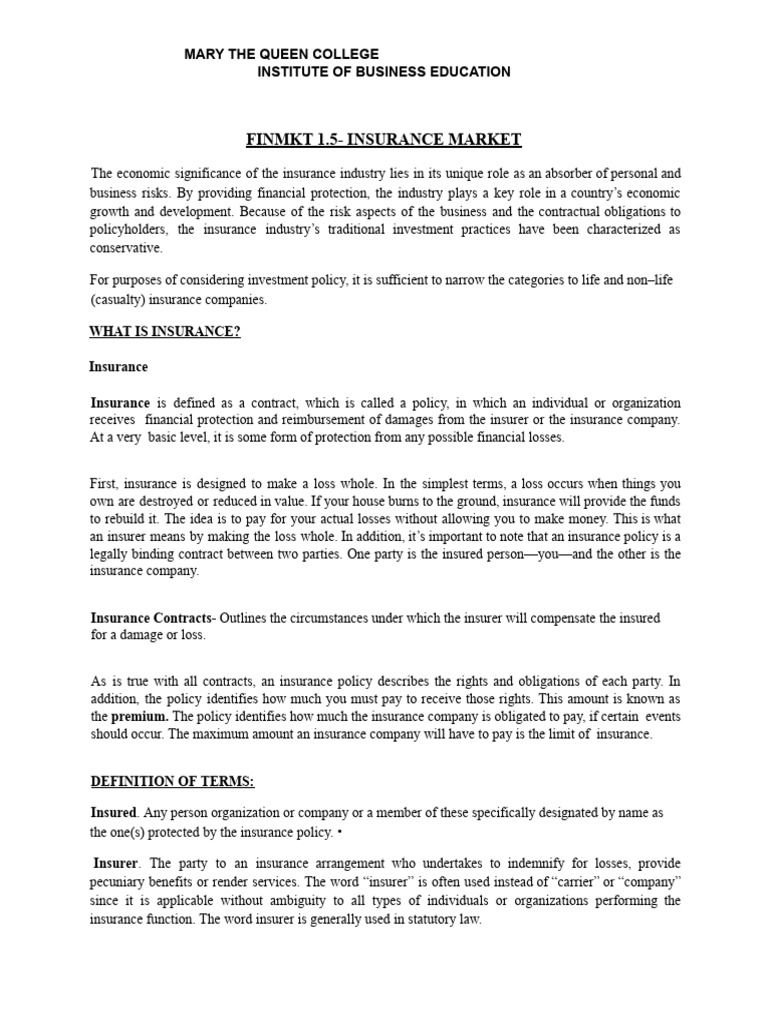Chapter - 5 Module | PDF | Insurance | Life Insurance
