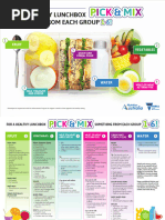 Sample Menu - SFSP Cold-Hot Lunch Menu, 5 Day | PDF | Salad | Lunch
