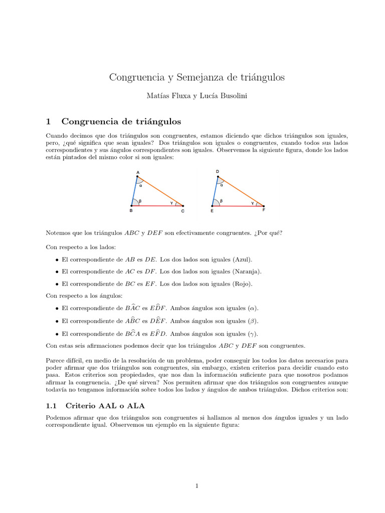 Apunte-Semejanza | PDF | Triángulo | Geometría triangular