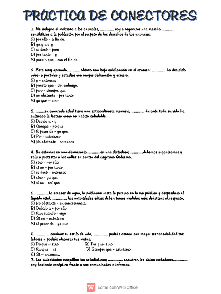 Práctica de Conectores Lógicos | PDF | Historia