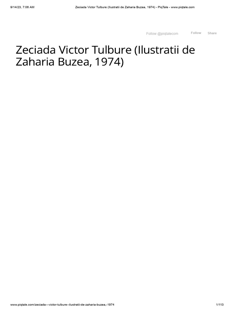 Victor Tulbure (Victor Popescu) (1925 - 1997), Ilustrații de Zaharia ...