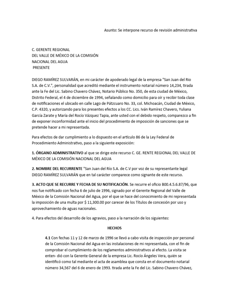 Recurso de Revicion ADMINISTRATIVA | PDF | Caso de ley | Justicia